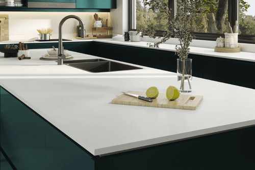 Coreluxe Solid Surface Worktops - Arctic White