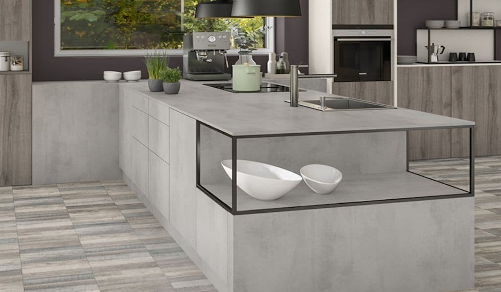 Egger Square Edge 16mm Worktops - Chromix Silver