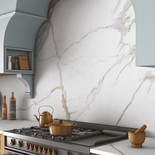 Lamar Porcelain Worktops - Calacatta Luna - Matt