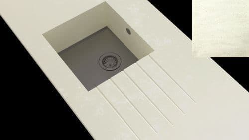 Minerva Silver Haze Integrated Coloured Stainless Steel Sink Modules