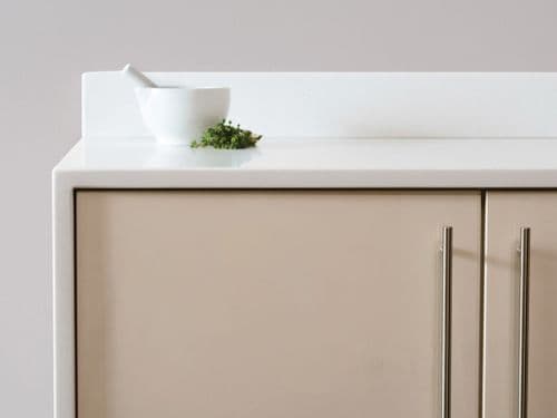Mirostone Pure White Solid Surface Worktops 20mm WSU