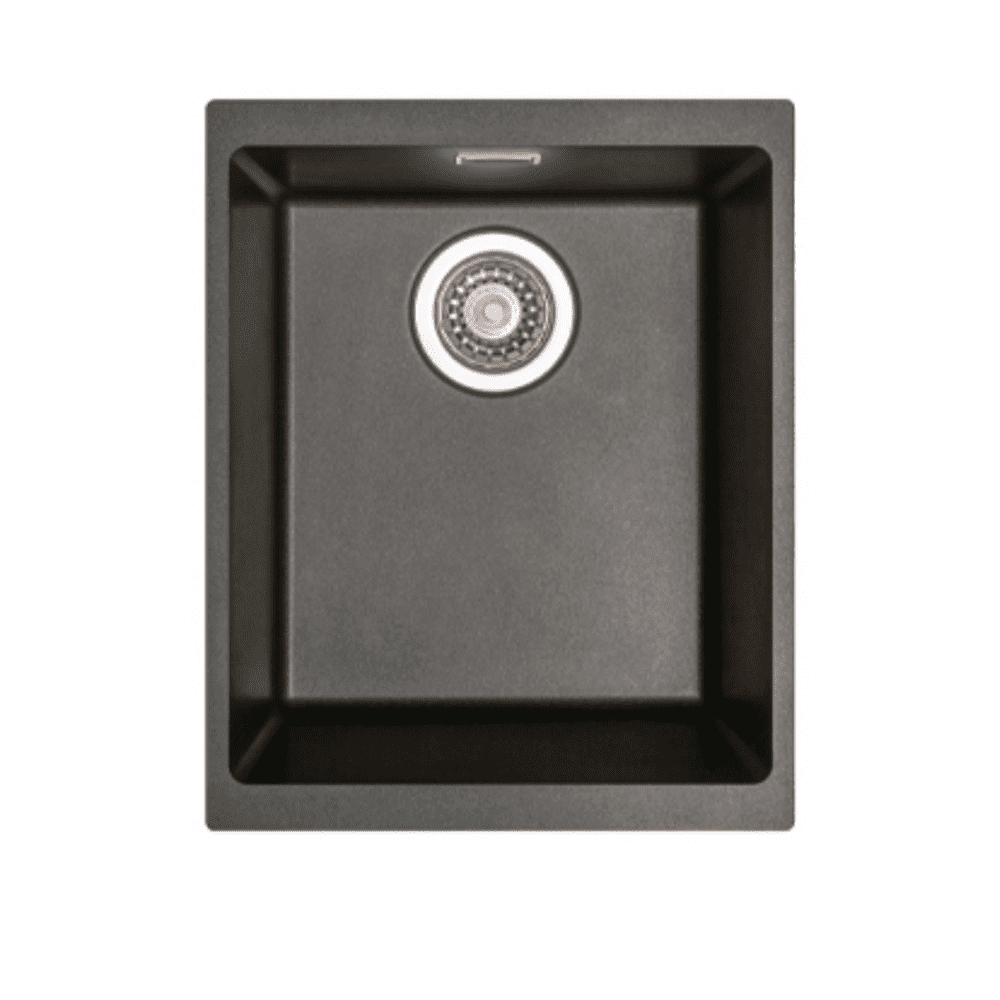River Range - Cherwell - Black Undermount/Inset Single Bowl Granite ...