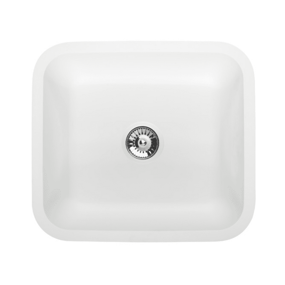 River range - Foyle - Solid Surface Bright White Undermount Sink ...