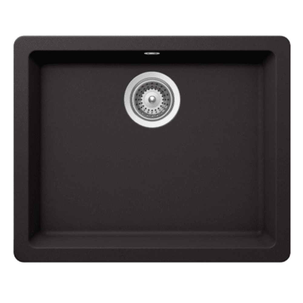 River Range - Kennet - Black Undermount/Inset Single Bowl Granite Sink ...