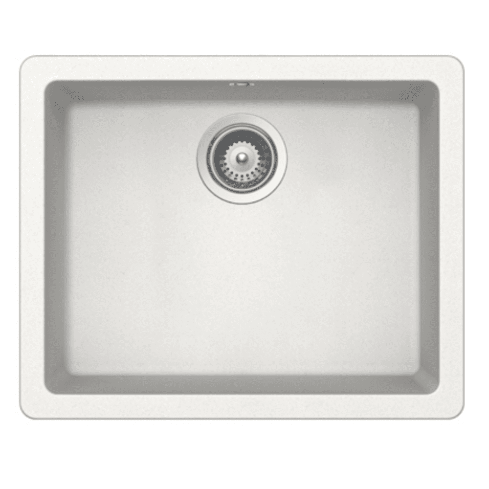 River Range - Kennet - White Undermount/Inset Single Bowl Granite Sink ...