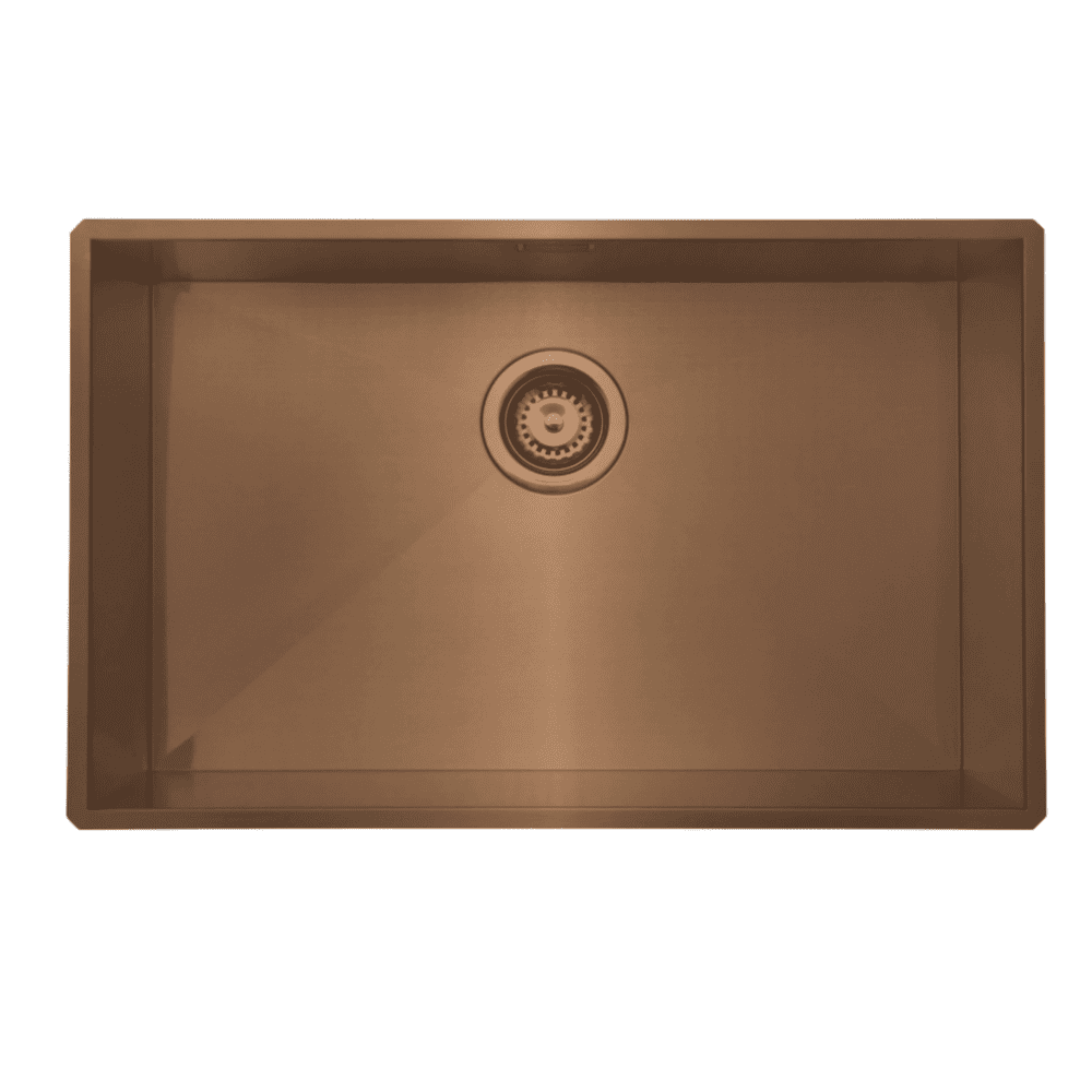 River Range - Marista - Copper Stainless Steel Single Bowl Undermount ...