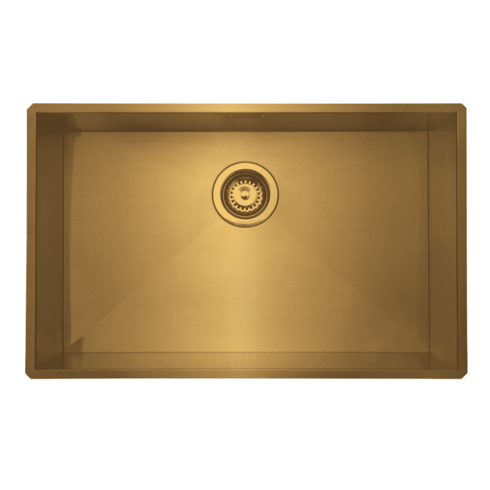 River Range - Marista - Gold Stainless Steel Single Single Bowl ...