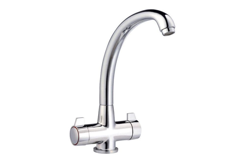 River - Twin Leaver Mixer Tap - Fitzroy - Chrome
