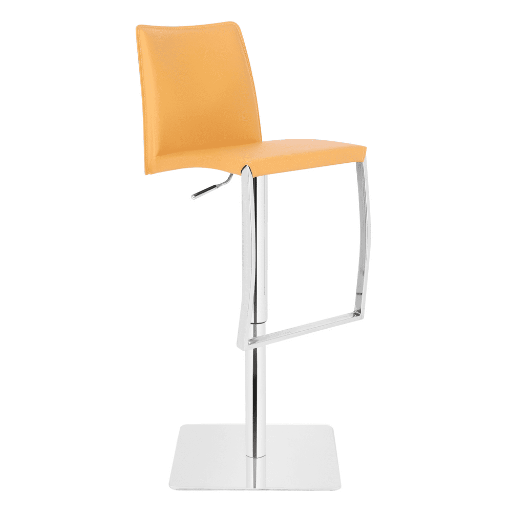 Signature Eccellente Bar Stool Collection - Real Leather Weighted Base ...