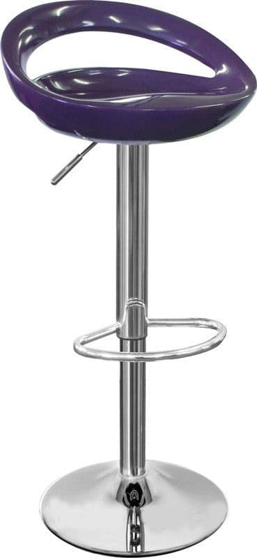 Sorrento Plastic Swivel Bar Stool - Purple