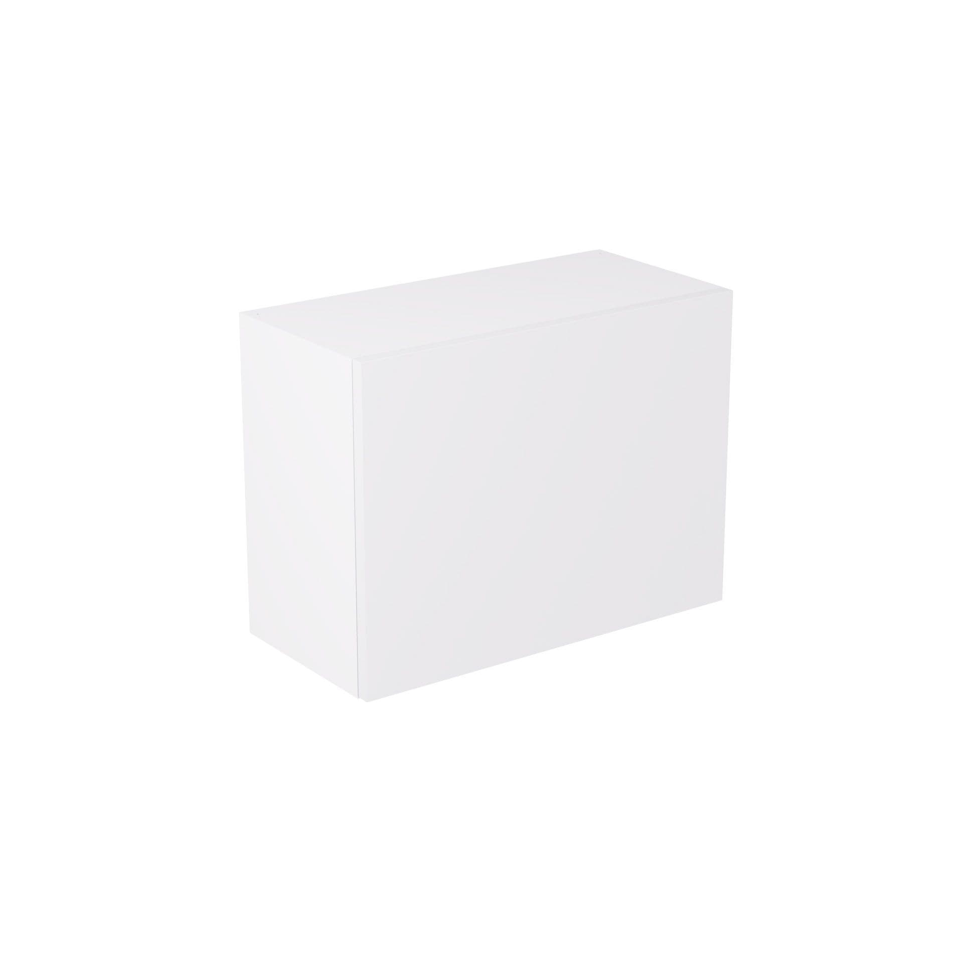 Value Slab Matt 600 Single Extractor Wall Kitchen Cabinet - Snow White ...