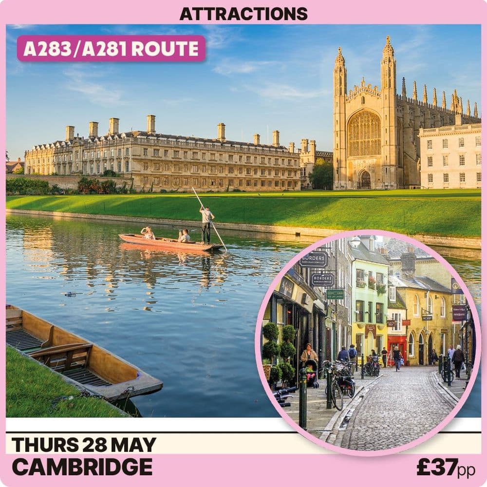 Cambridge -Thursday 28th May A283/A281
