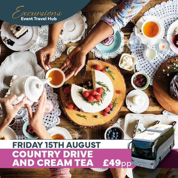 Excursion - Country Drive and Cream Tea - Friday 15th August