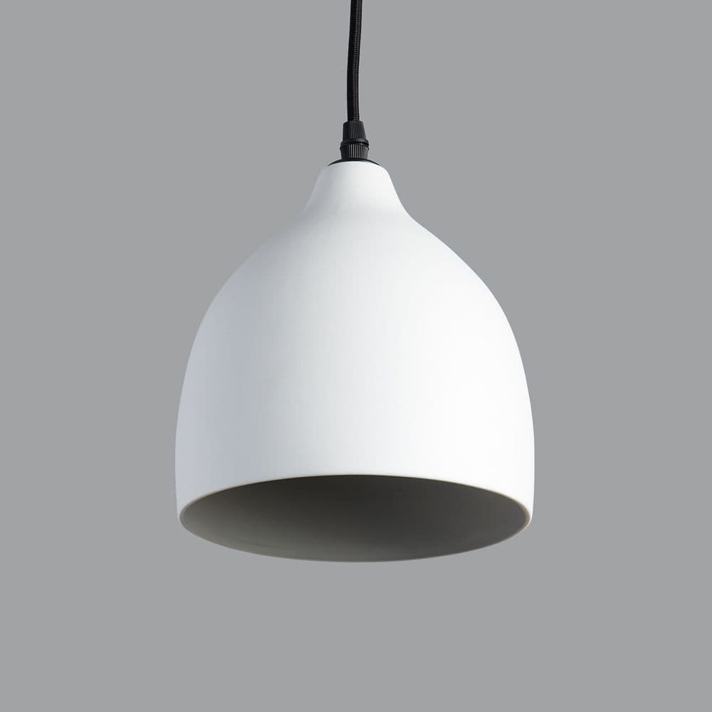 Larkin White Ceramic Pendant Light