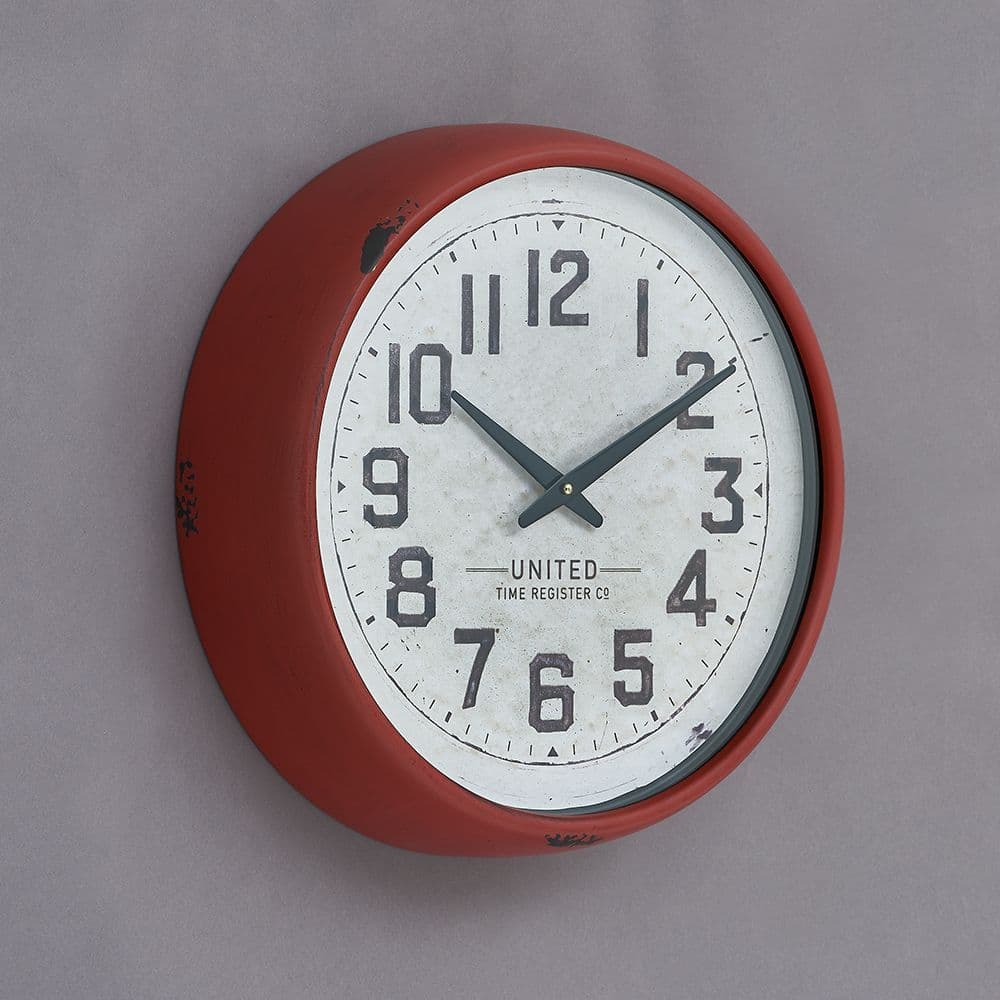 Red Grosvenor Wall Clock