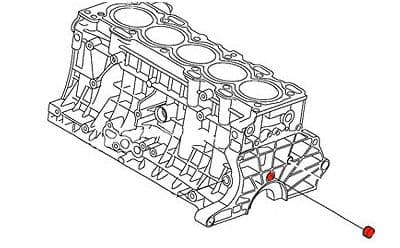 Genuine Volvo D5 Engines (D5244Txx) Rear Oil Gallery Core Plug
