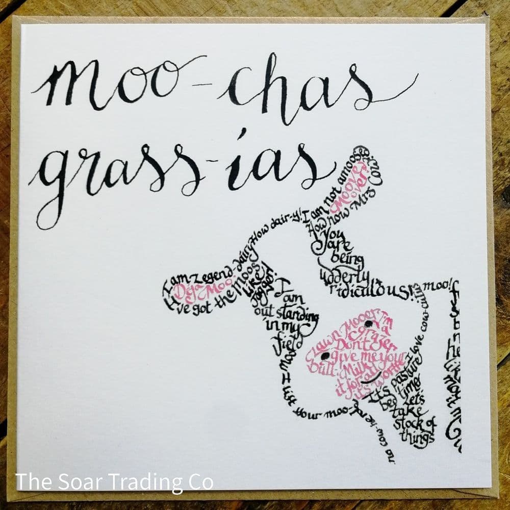 Moochas Grass-ias Card - Soar Trading Co