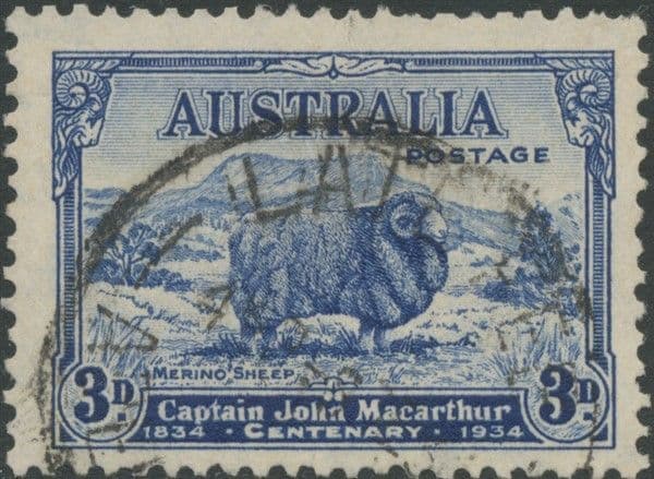 Australia KGV SG151 1934 3d Captain John Macarthur (AGCU/769)