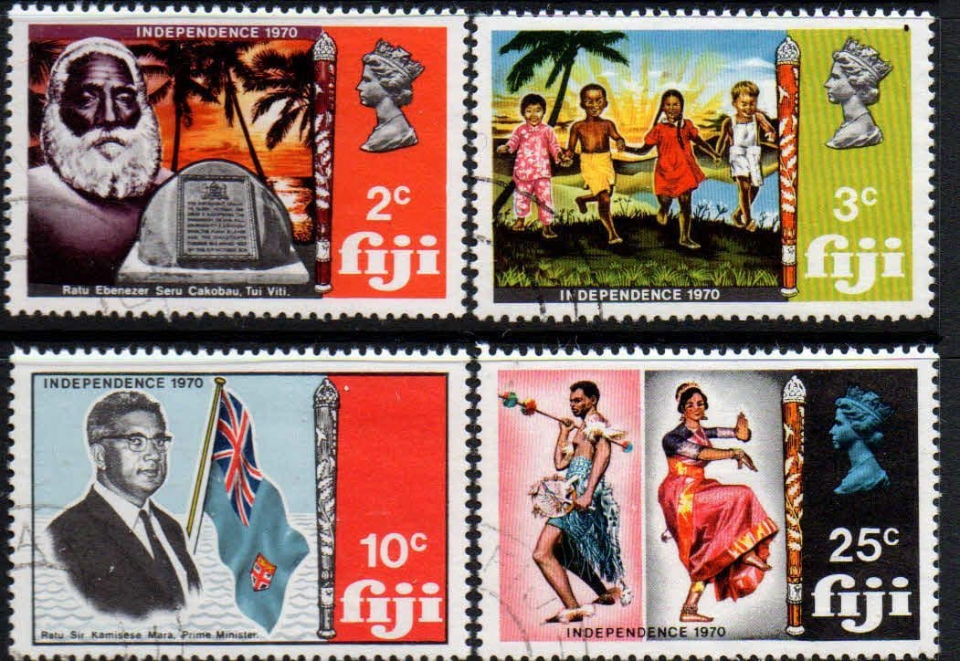 Postage Stamps Fiji 1970 Independence Set Fine Mint