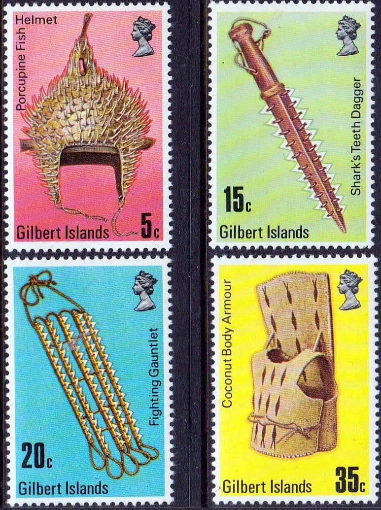 Gilbert Island 1976 Artefacts Set Fine Mint