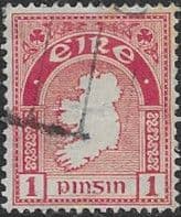 Postage Stamps of Eire Ireland 1922 SG 72 Map Fine Used Scott 65