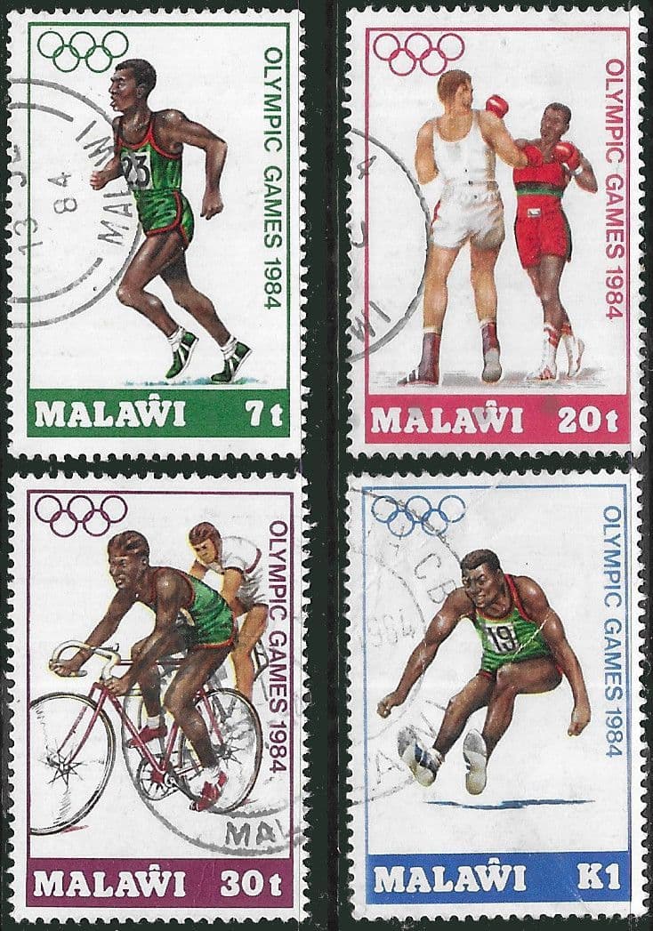 Malawi 1984 Olympic Games Los Angeles Set Fine Used