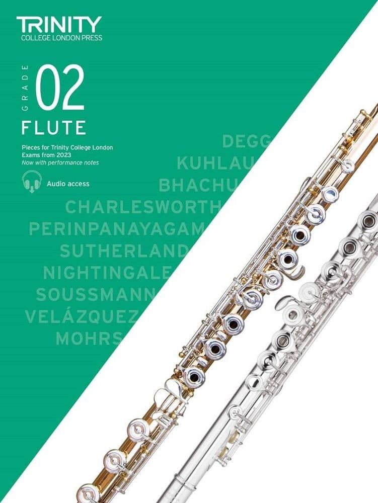Trinity Flute Exam Piecesfrom 2023 - Grade 2