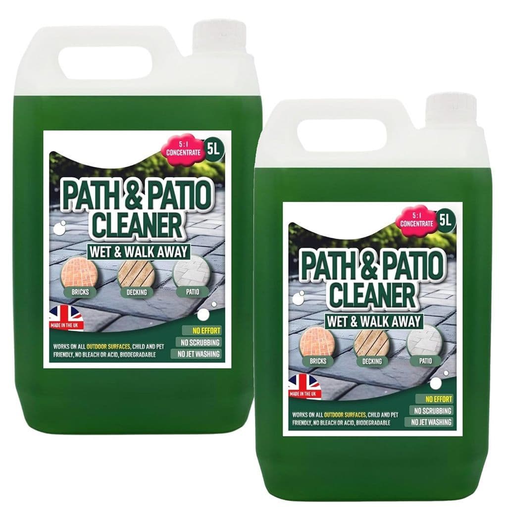 5 Litre Patio Path & Driveway Cleaning Solution Removes Stains