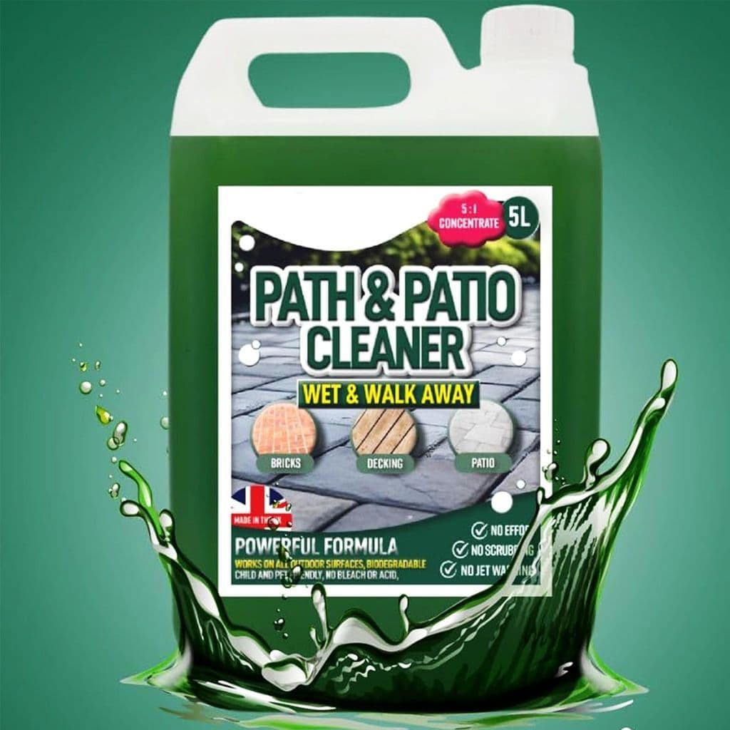 5 Litre Patio Path & Driveway Cleaning Solution Removes Stains