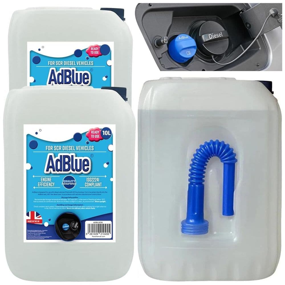 AdBlue 5L & 10L Makes & Models Complete With Easy To Pour Spout