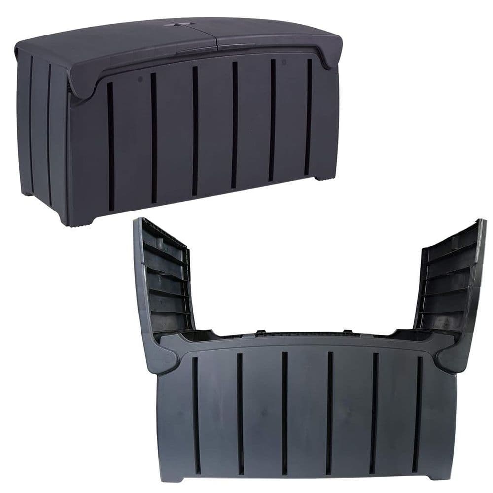 Extra Large Multipurpose 322L Outdoor Garden Storage Box With Butterfly Lid
