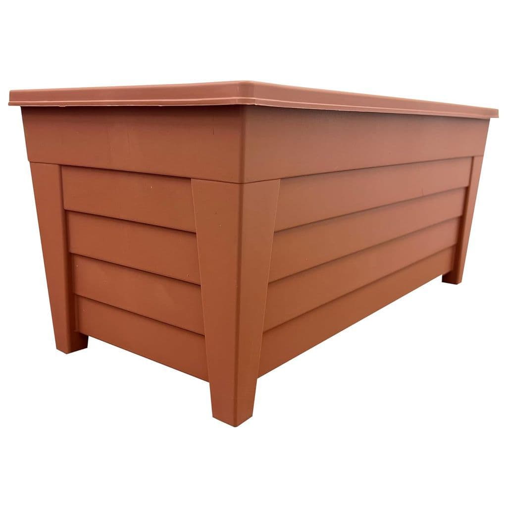 Large Grosvenor Trough 55cm Terracotta or Black Long Flower Planter