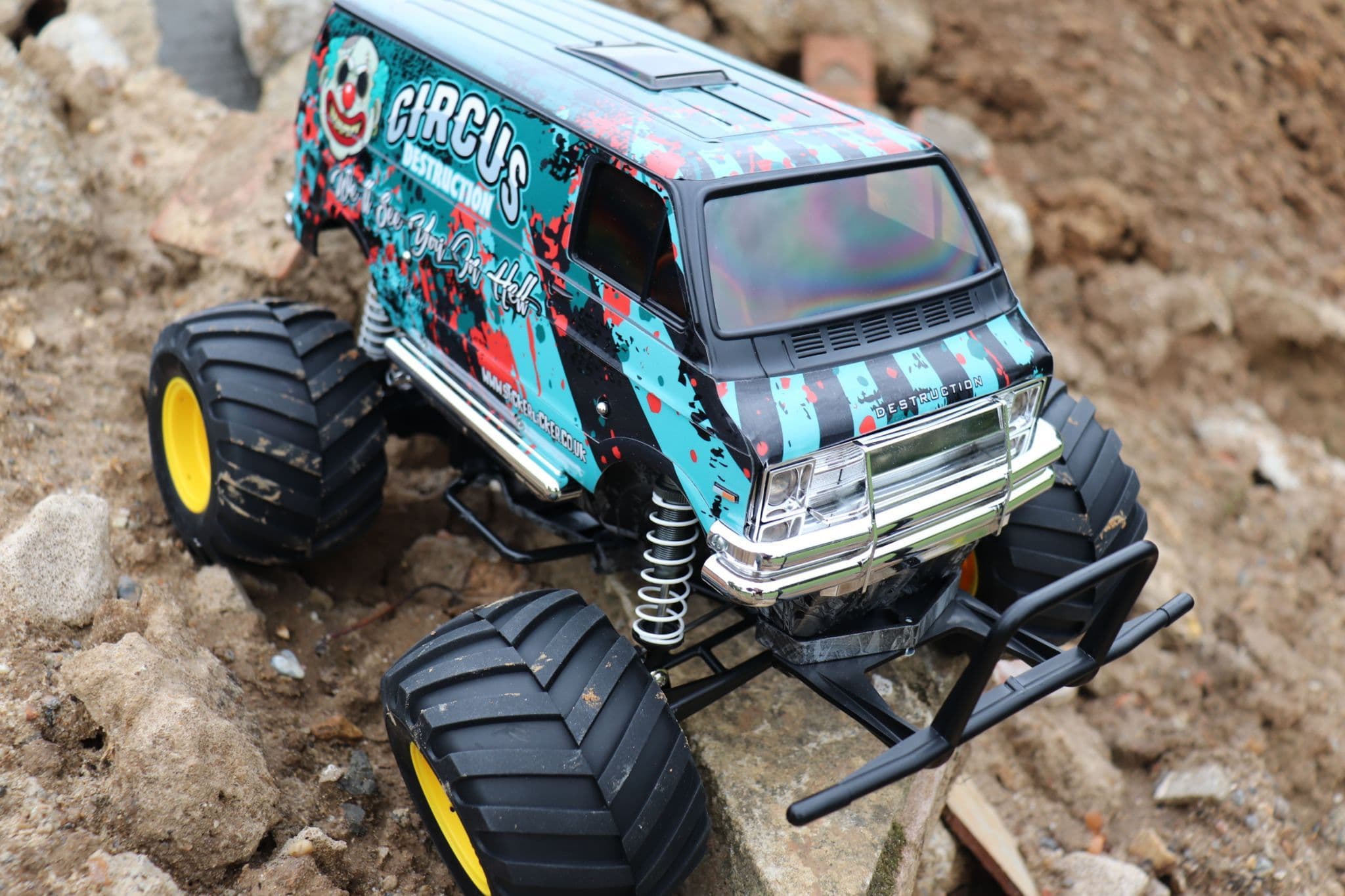 Circus of Destruction themed vinyl SKIN Kit & Stickers To Fit Tamiya ...