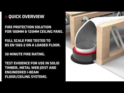 Astro Ceiling Fan Firestop (Dia. 100mm) | Buy At Stormflame