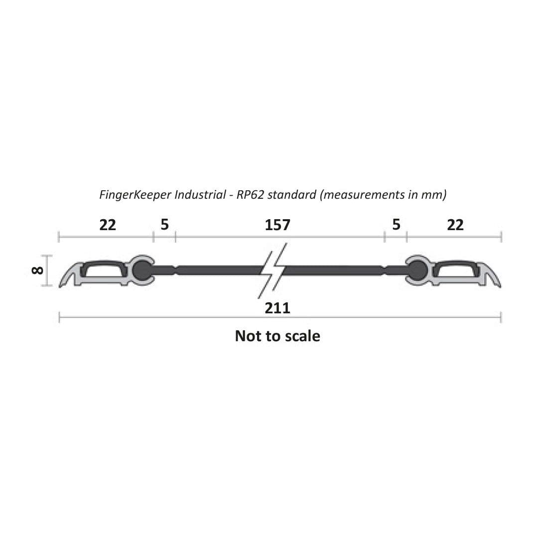 Raven Door Finger Guards - Model RP62 (Long) | Stormflame