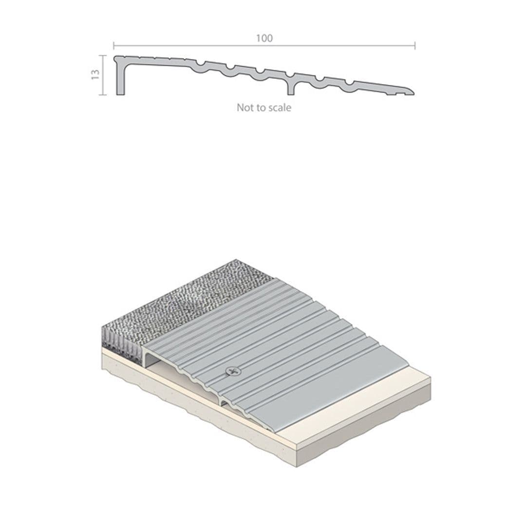 RP77 - Raven | Heavy Duty Ramp Style Threshold Plate | (2250mm ...