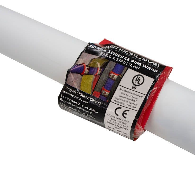 Intumescent Pipe Wrap Fire Rated CE/UKCA Marked - 140mm | Stormflame