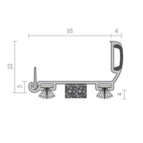 Noise and Dust Control Seal - RP12 (2250mm) | Stormflame