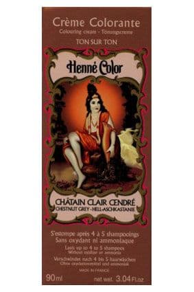 Chestnut Grey Henne Henna Liquid Hair Dye Colouring Cream