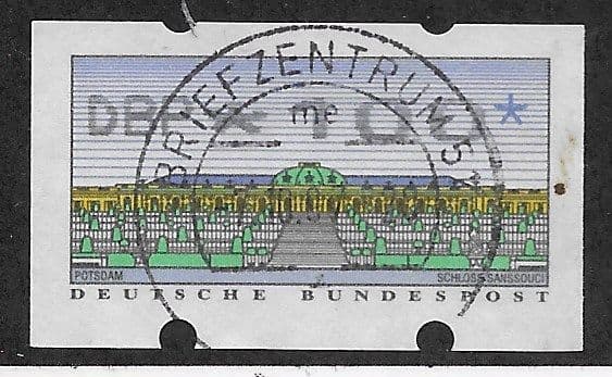 100pf DEUTSCHE BUNDESPOST MACHINE LABEL