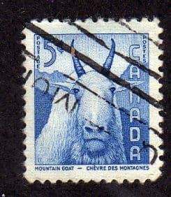 1956 5c MOUNTAIN GOAT FINE USED