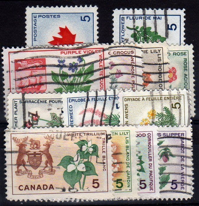 1964 SET PROVINCIAL EMBLEMS FINE USED