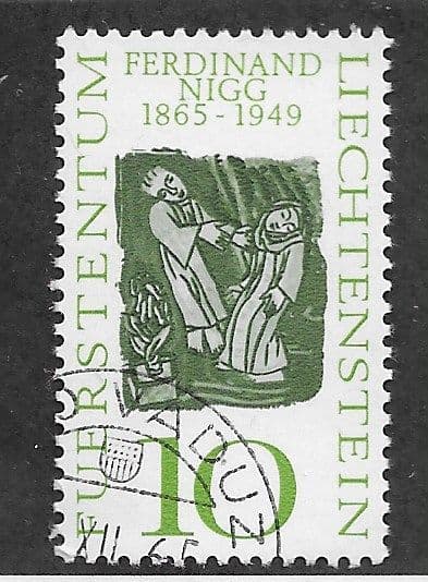 1965 10c BIRTH CENT OF FERDINAND NIGG FINE USED