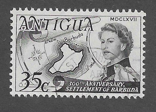 1967 35c VAN RISEN S MAP OF 1665 FINE USED