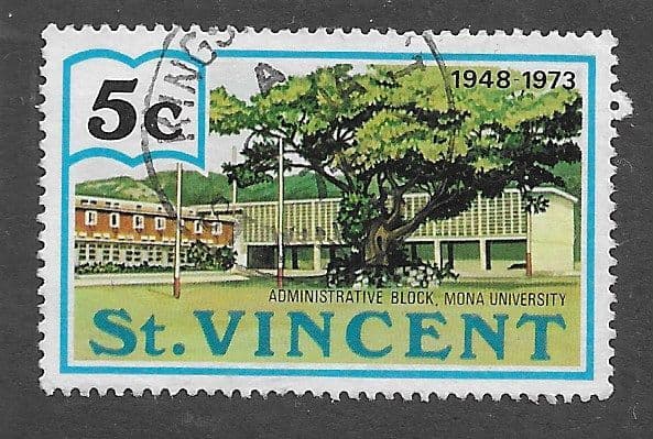 1973 5c MONA UNIVERSITY ADMIN BLOCK FINE USED