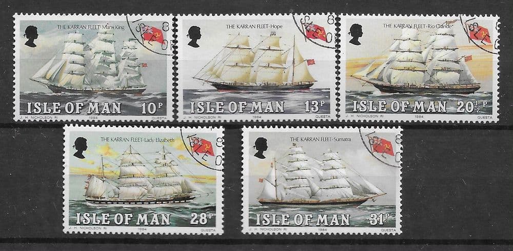 1984 SET THE KERRAN FLEET 5v FINE USED