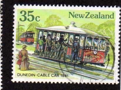 1985 35c DUNEDIN CABLE CAR FINE USED