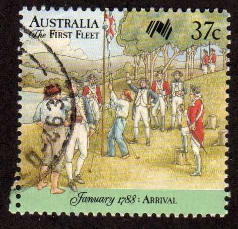 1988 37c FIRST FLEET-ARRIVAL FINE USED