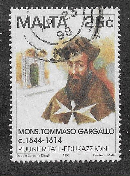 1997 26c MONS TOMMASO GARGALLO FINE USED