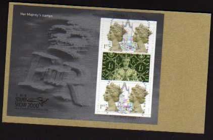 2000 HER MAJESTY S STAMPS M/S SP HANDSTAMP